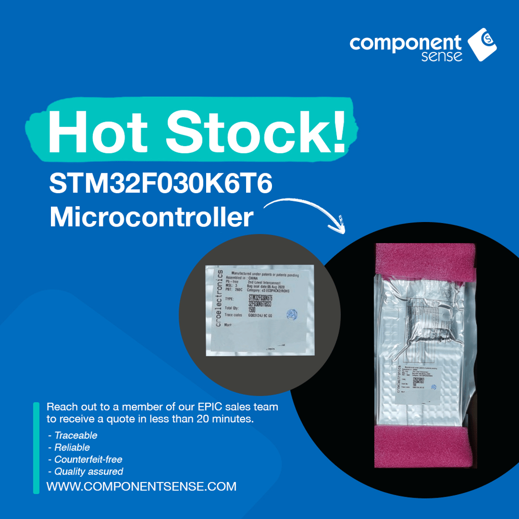 Coming In Hot: STM32F030K6T6 Microcontroller (STMicroelectronics)